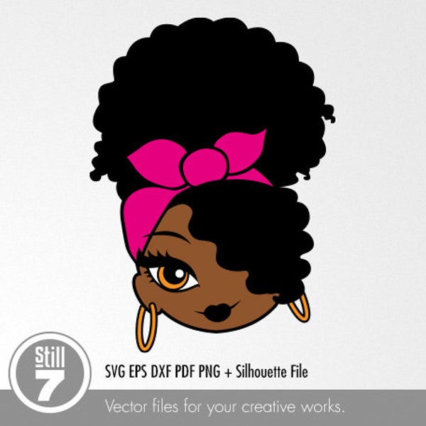 Afro Puff Silhouette - Etsy