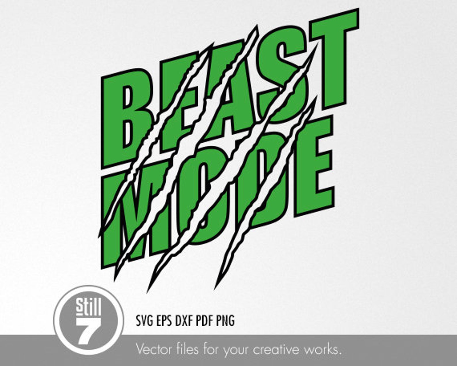 Beast Mode 4 Svg Svg Cutting File Eps Dxf Pdf Png | Etsy