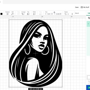 Set of 3 SVG Files - Elegant Black Women Busts | Modern Digital Art ...