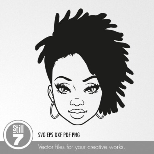Black Woman Svg Locs Svg Svg Cutting File Eps Dxf Pdf Png - Etsy