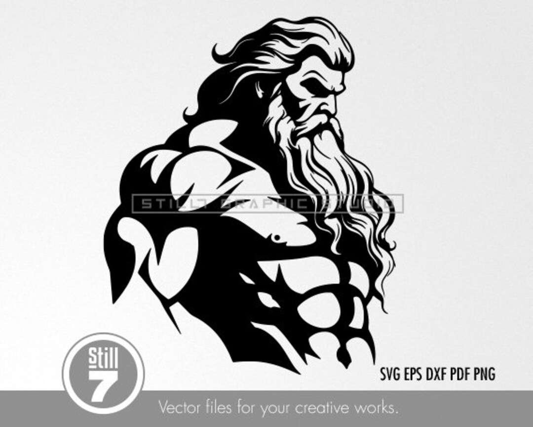 The Mighty Zeus Svg Svg Cutting File Eps Dxf Pdf Png - Etsy