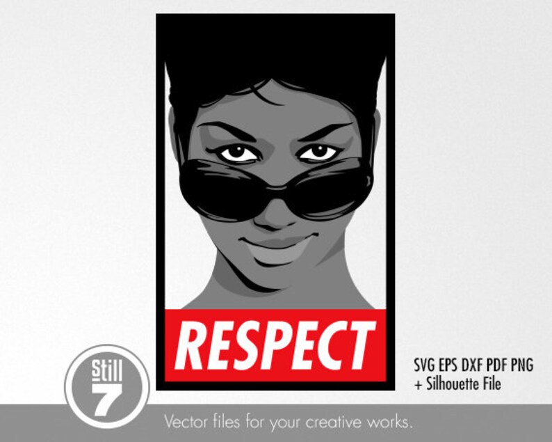 Aretha Franklin Respect #2 - Svg Cutting File - Eps Dxf Pdf Png ...