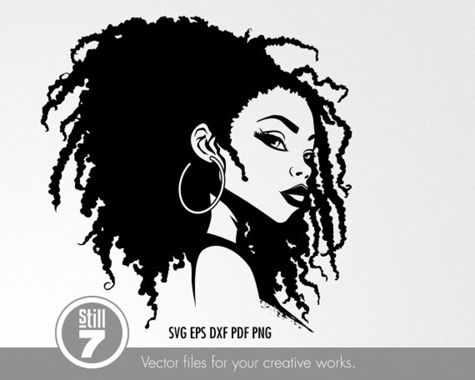Black Woman Svg Dreadlocks Svg Locs Svg Svg Cutting File - Etsy