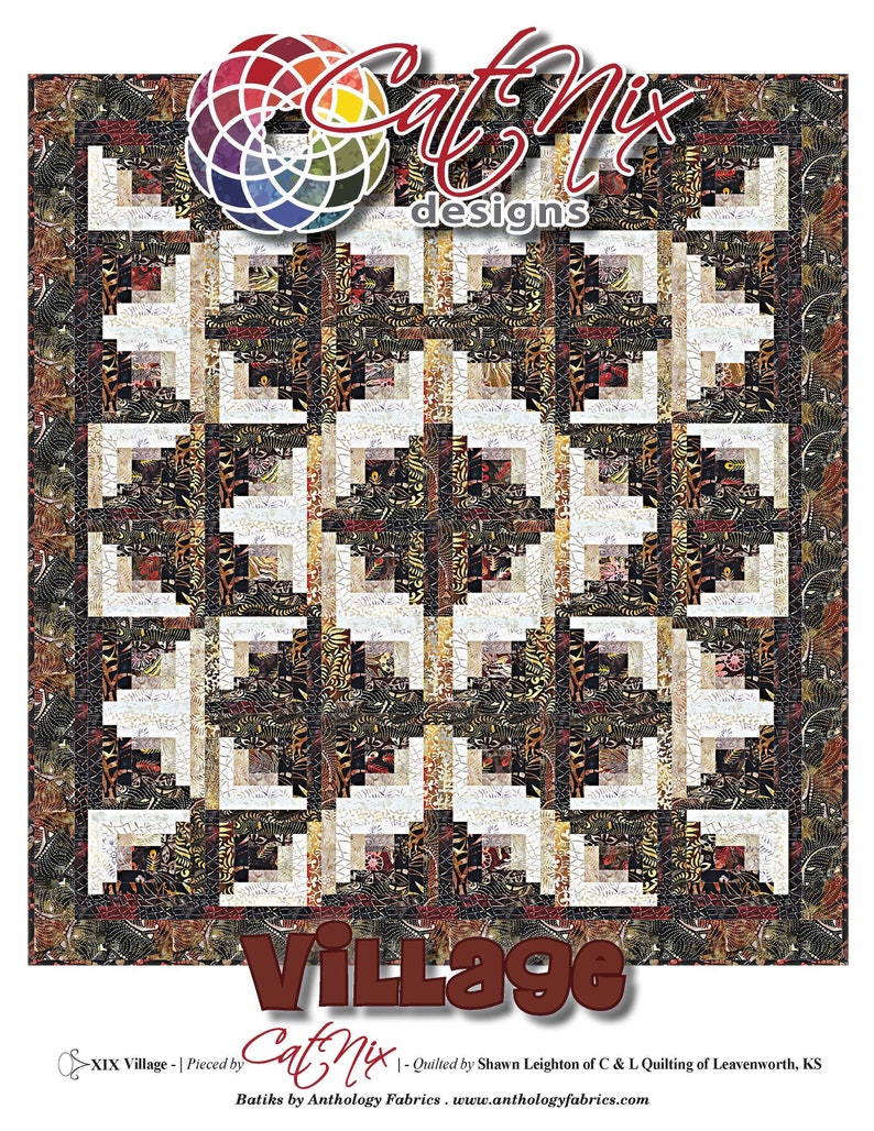 Village Quilt Pattern - Etsy