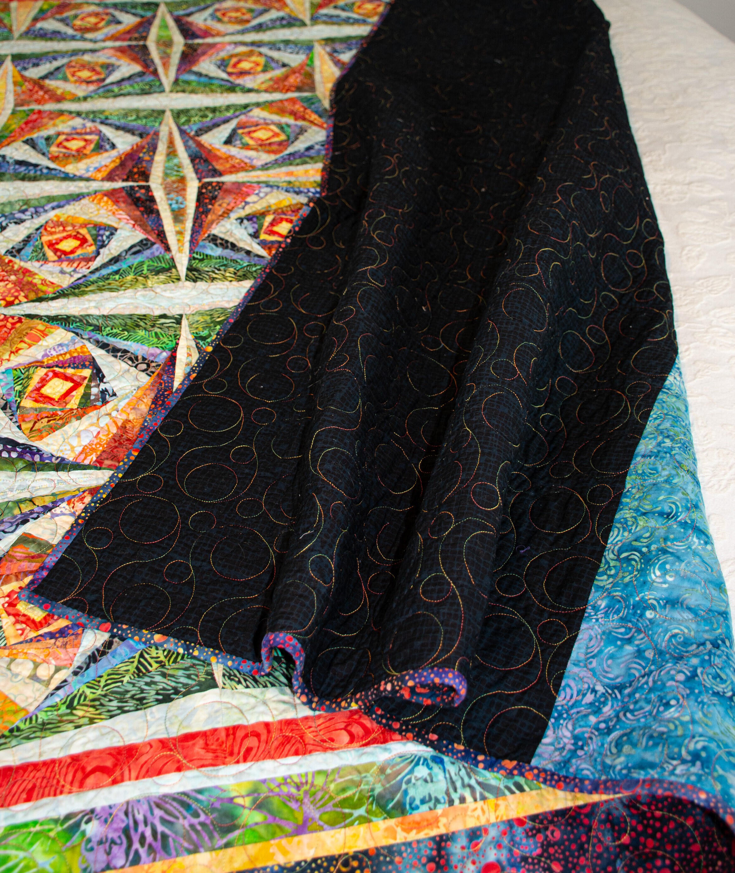 Cosmos - Bed Size Quilt - 76" X 76" - Etsy