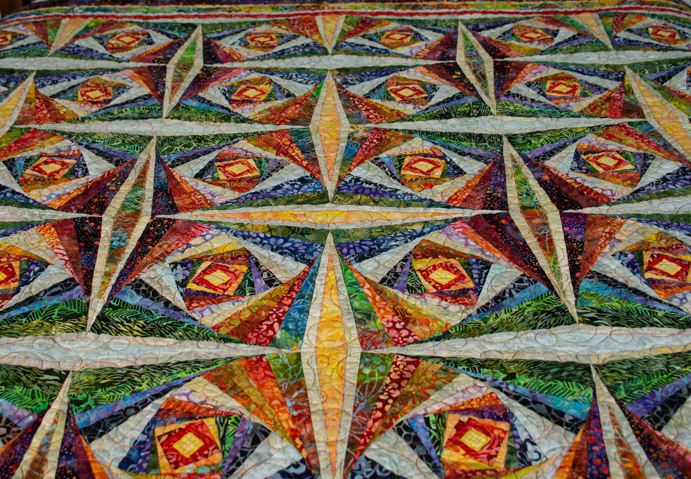 Cosmos - Bed Size Quilt - 76" X 76" - Etsy