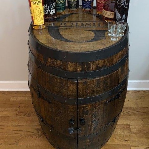 Whiskey Barrel Cabinet - Etsy