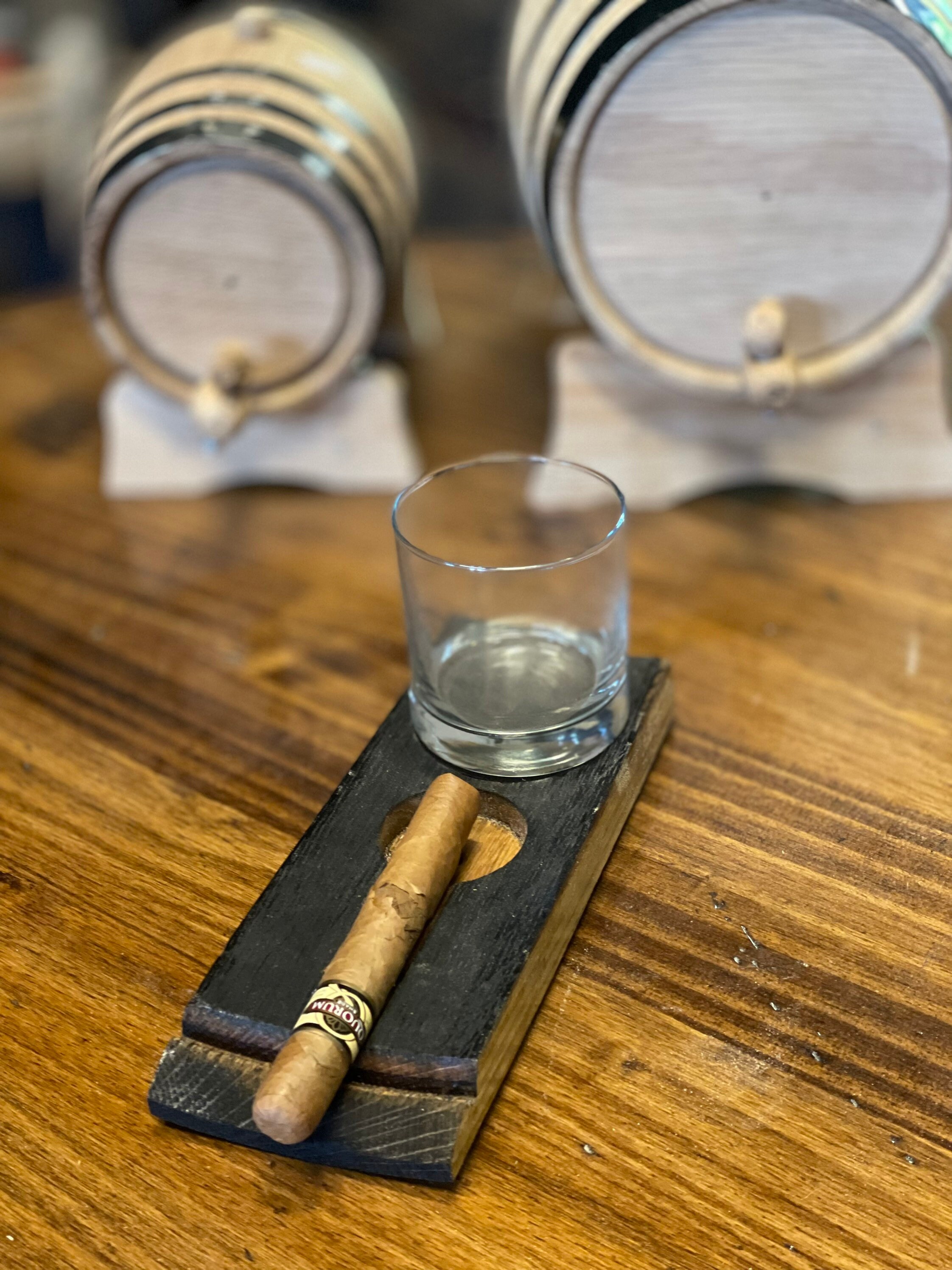 Barrel Stave Cigar and Drink Holder Combo. - Etsy