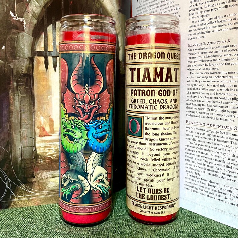 Tiamat Queen of Dragons Votive Candle - Etsy