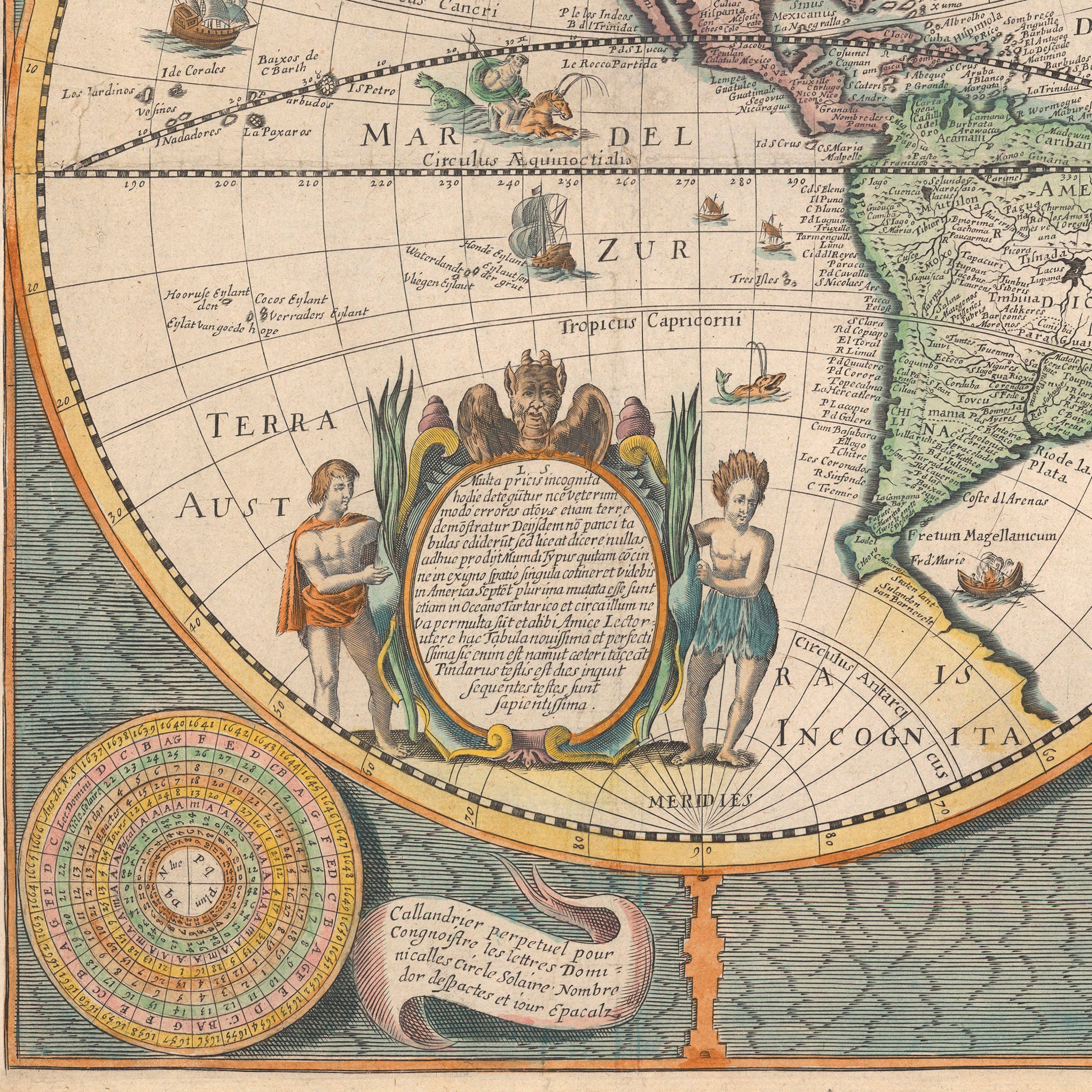 Vintage World Map Restored Antic Print | Etsy