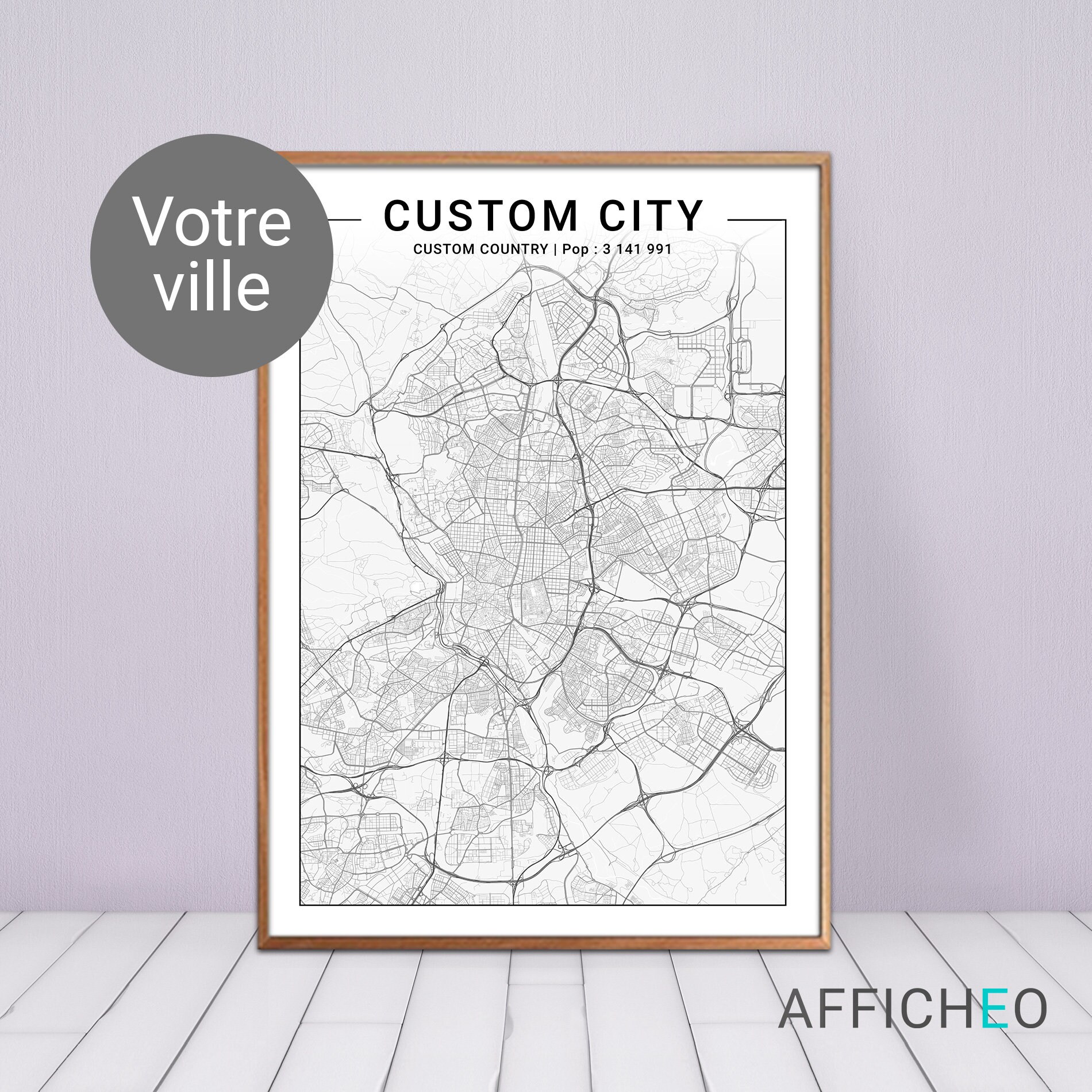 Custom City Map, Your Personalized Poster - Etsy