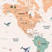 Kids World Map – Educational Map With Animals – Fun and Playful Wall ...