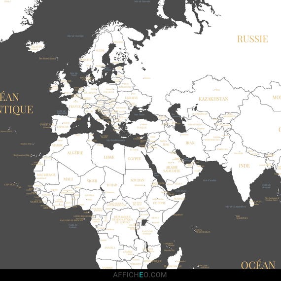Carte Du Monde Continents Carte Du Monde Francais Images Free