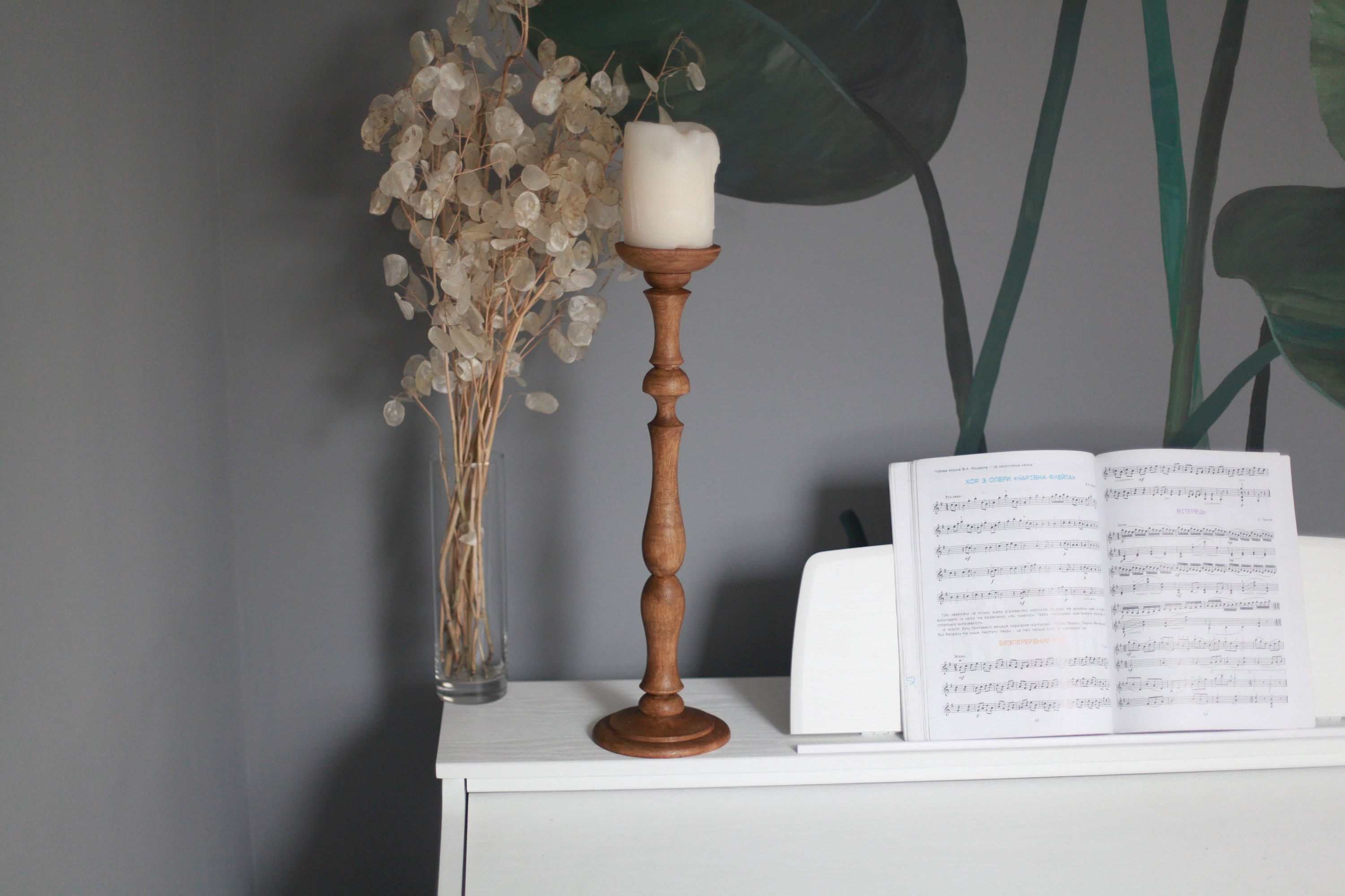 Wooden candlestick candle holder rustic handmade vintage wood | Etsy