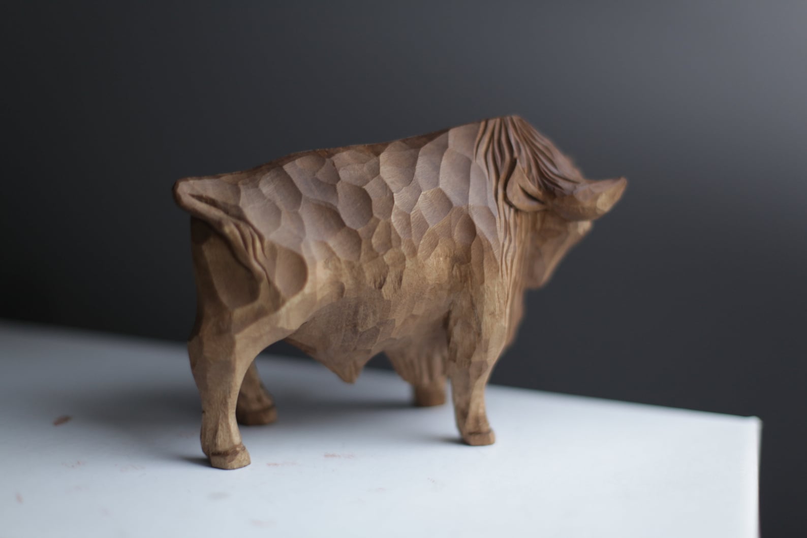 American Bison Buffalo Wood Carving Bills Wooden Rustic Statue | Etsy