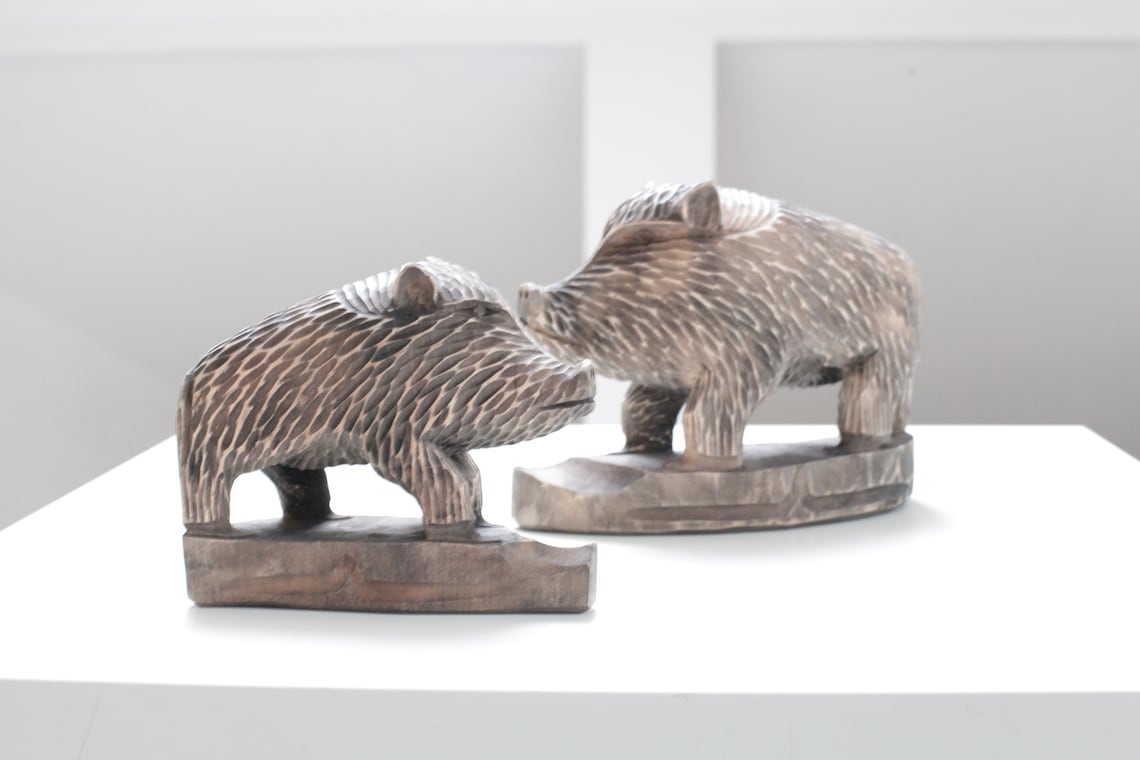 Wood Craft Wooden Carving Statue Figurines Sculpture Wood | Etsy