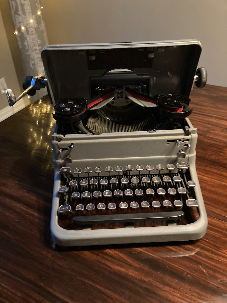 Gray Royal Typewriter - Etsy