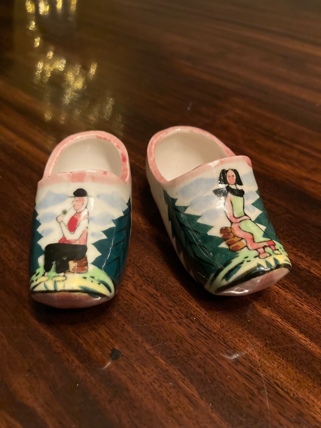 Vintage Miniature Dutch Clogs - Etsy