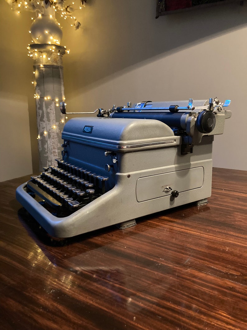 Gray Royal Typewriter - Etsy