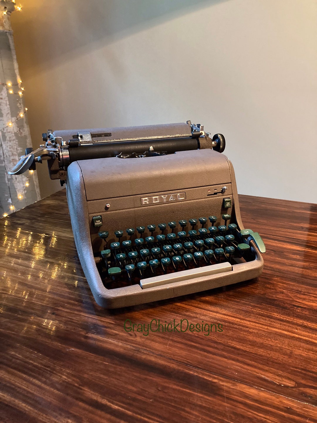 Royal Typewriter Brown - Etsy