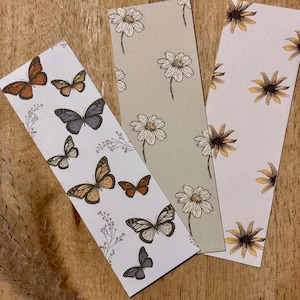 Vintage Spring Bookmark Collection | Butterfly and Floral Bookmarks - Etsy