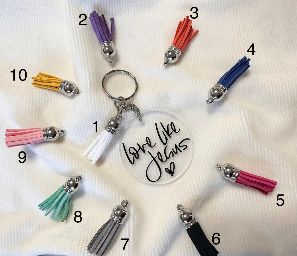 Clear Acrylic Keychains | Jesus Keychain | Acrylic Vinyl Keychain - Etsy