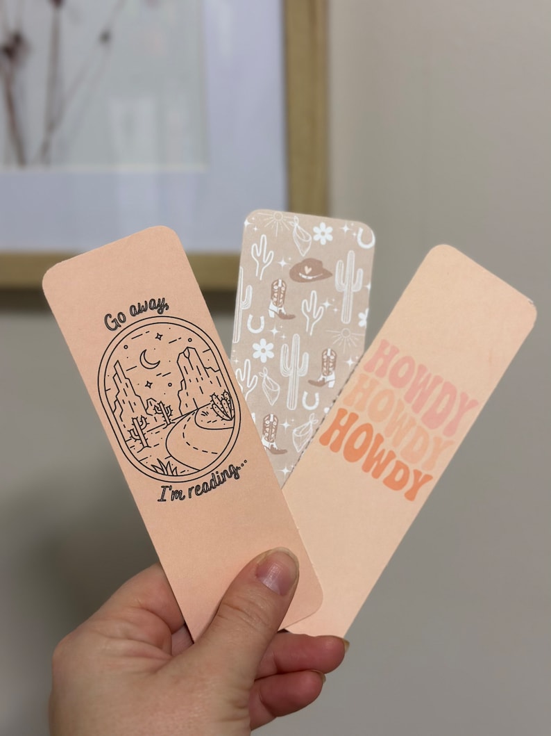 Western Themed Bookmark Collection | Howdy Bookmark | Book Lovers ...