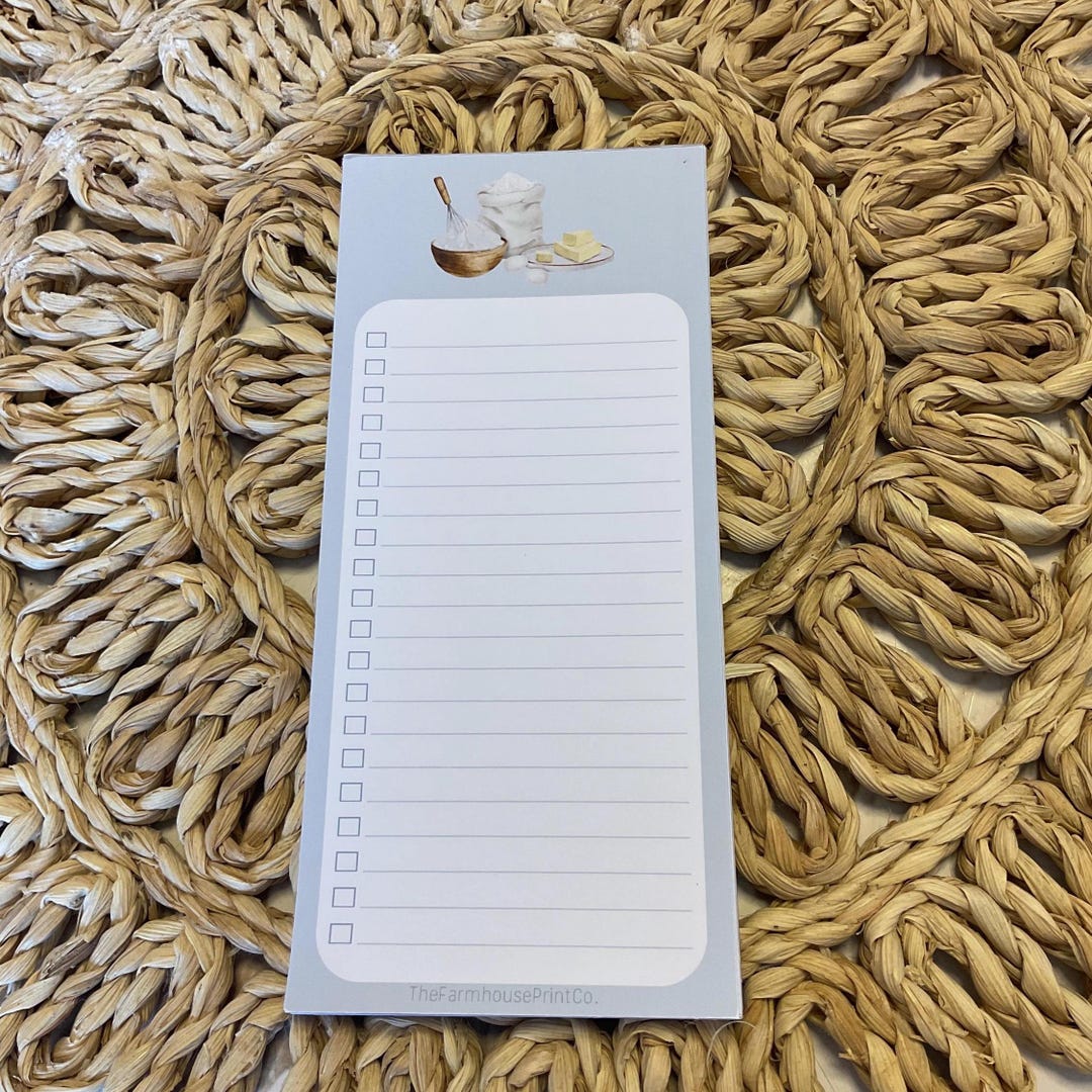 Magnetic Grocery List Notepad - Etsy