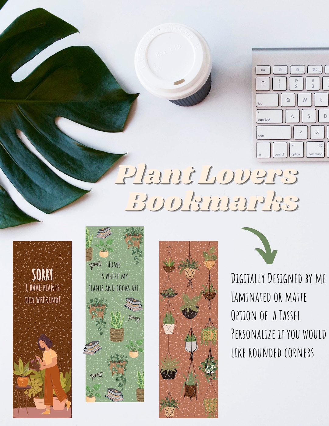 Plant and Book Lovers Bookmarks | Funny Plant Bookmarks for Plant Moms ...