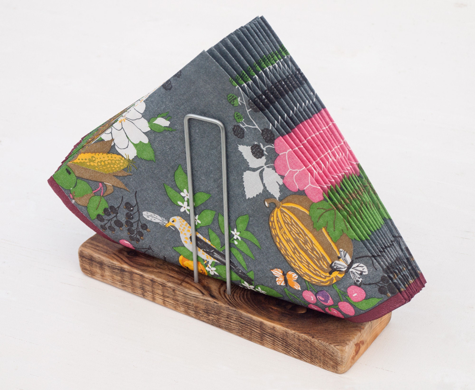 Letter Rack Post Organiser Envelope Stand With Rustic Wood - Etsy Ireland