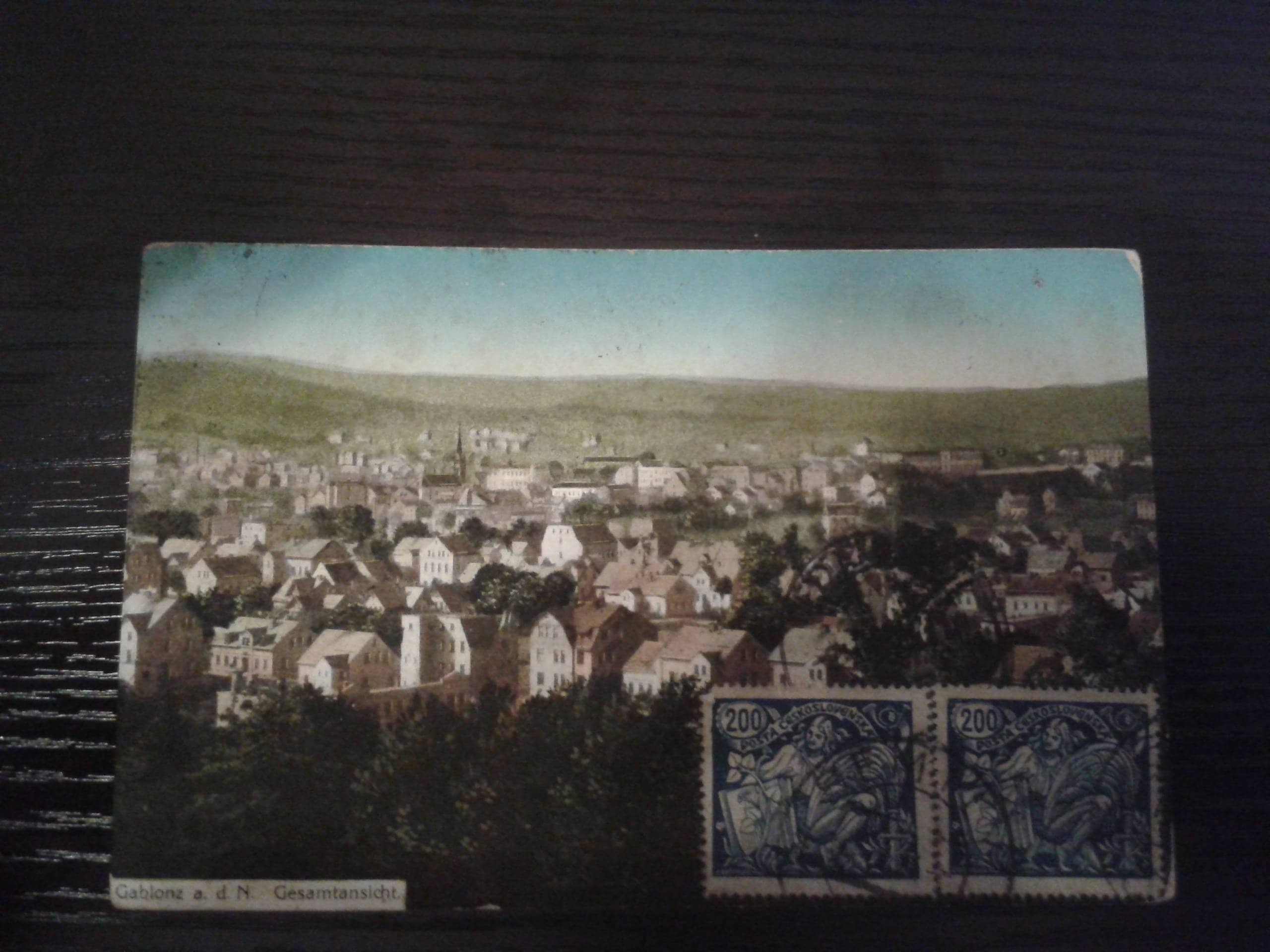 Czechoslovakia 1923 Postcard Gablonz A.d. Neiße /jablonec N to ...