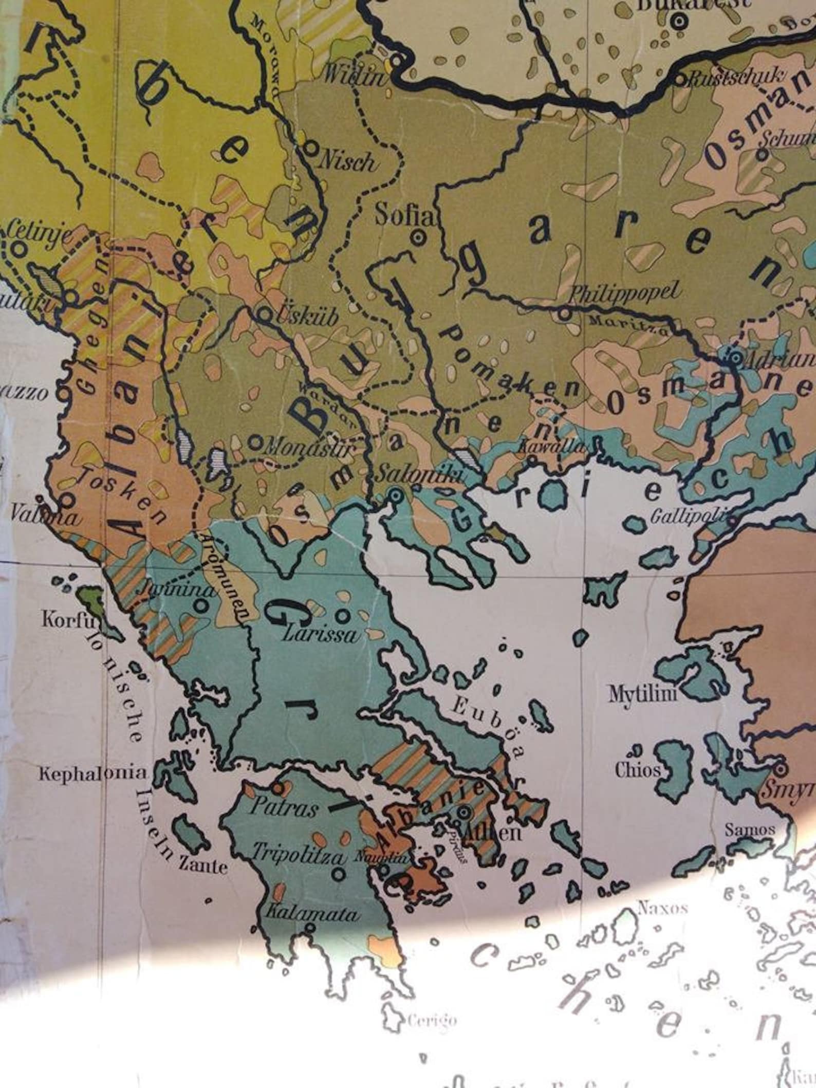 An Amazing School Map of the Ethnographic Map of Europe 210cm - Etsy