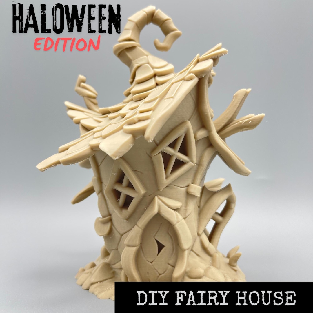 DIY Haunted Fairy House: 3D Printed Spooky Cottage PLA Craft Kit - Etsy