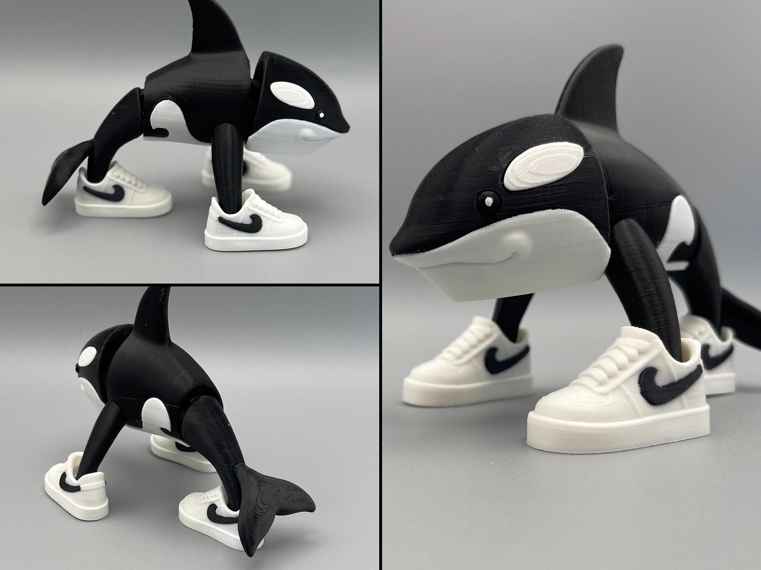 3D Printed Orca Figurine: Italian Brain Rot Meme Collectible - Etsy