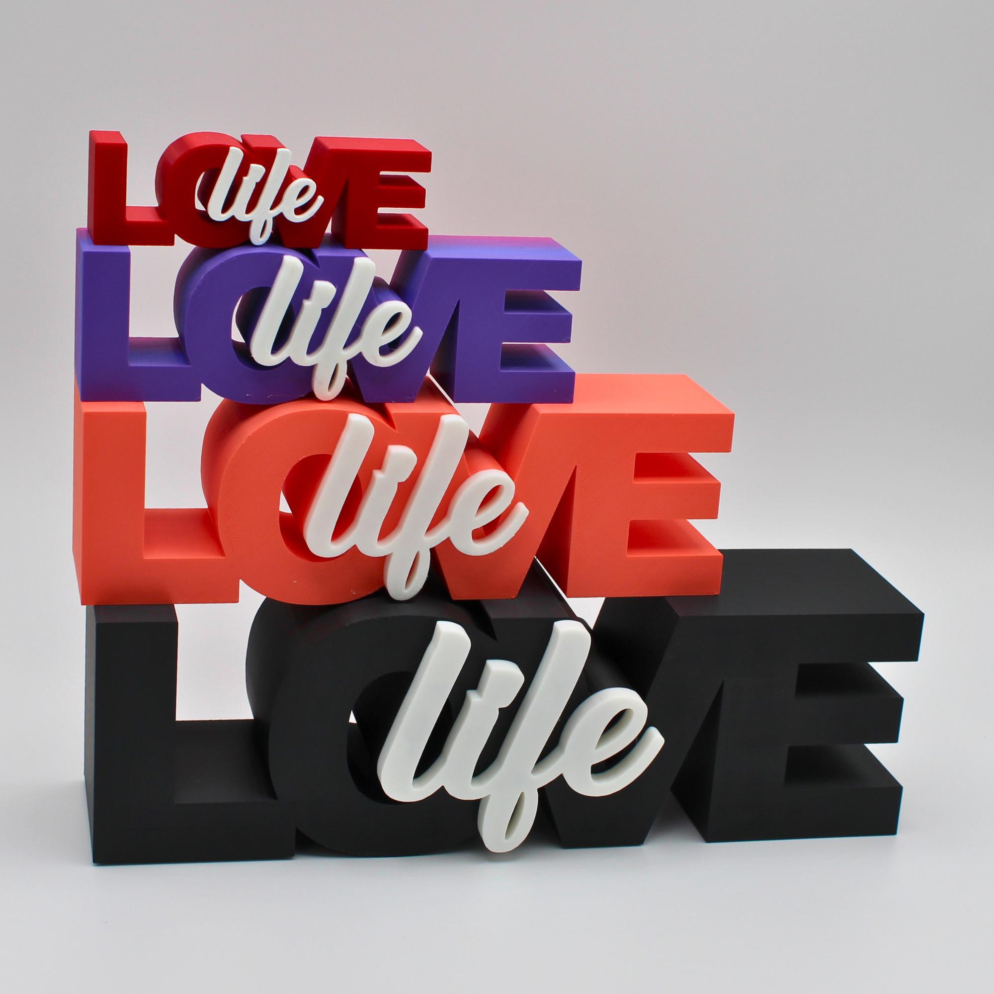 Love Desk Decor – Choose Your Word, Shelf Statement in Multiple Sizes ...