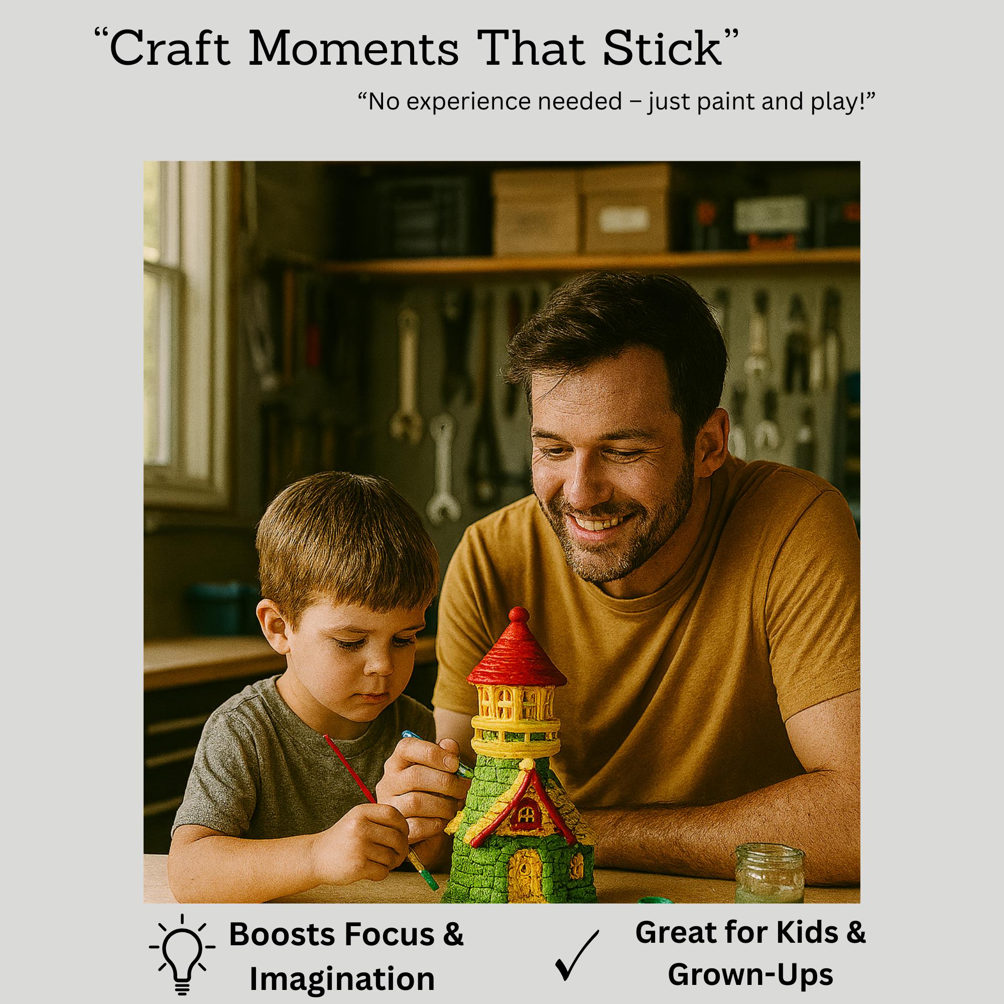 DIY Fairy House Kit: Pirate Shipwreck or Lighthouse - Paintable 3D ...