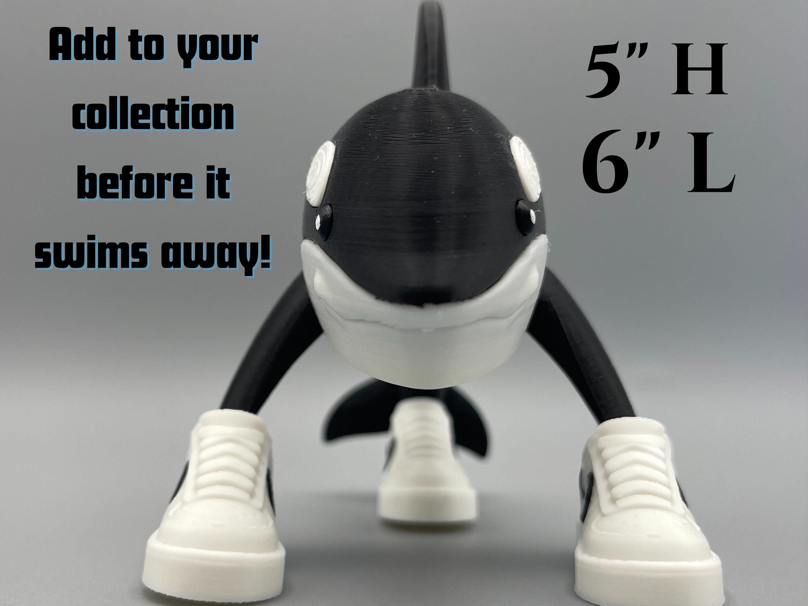 3D Printed Orca Figurine: Italian Brain Rot Meme Collectible - Etsy