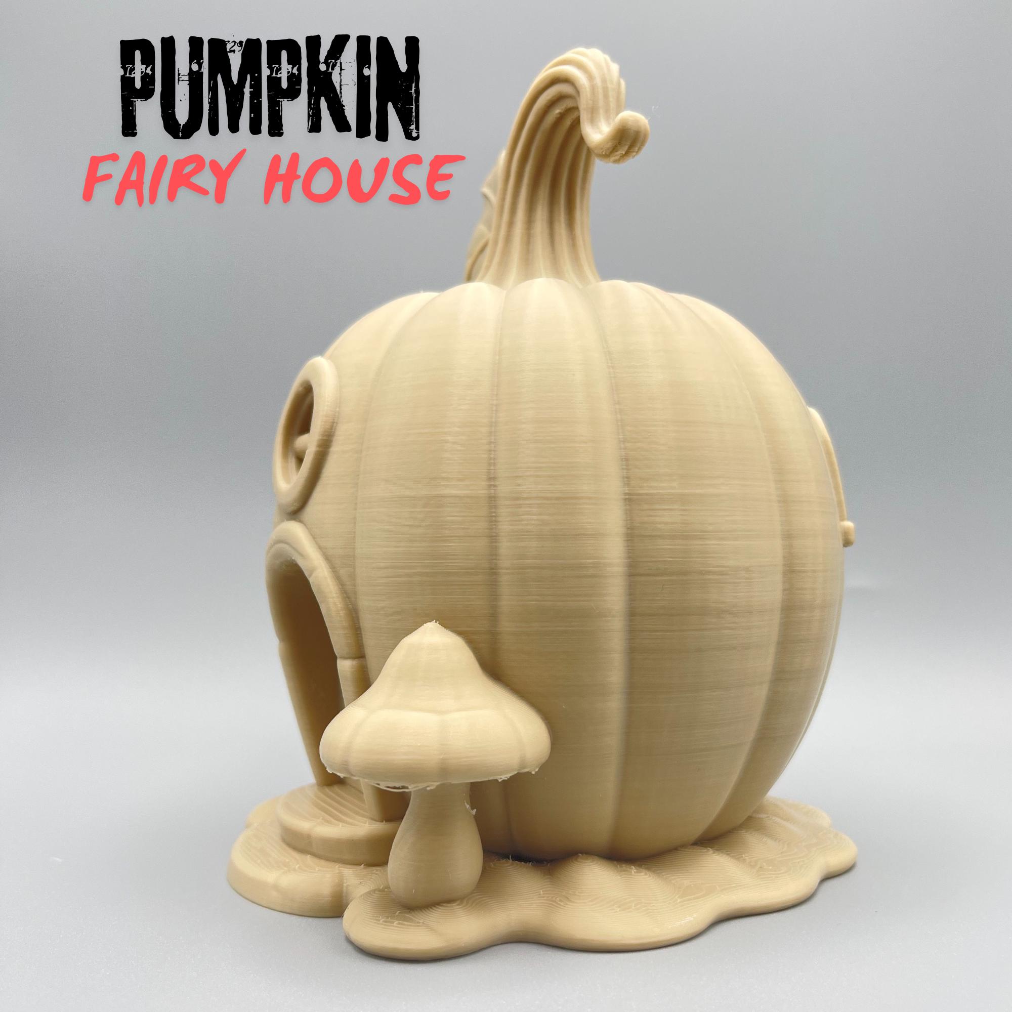 DIY Haunted Fairy House: 3D Printed Halloween Pumpkin Cottage PLA Craft ...
