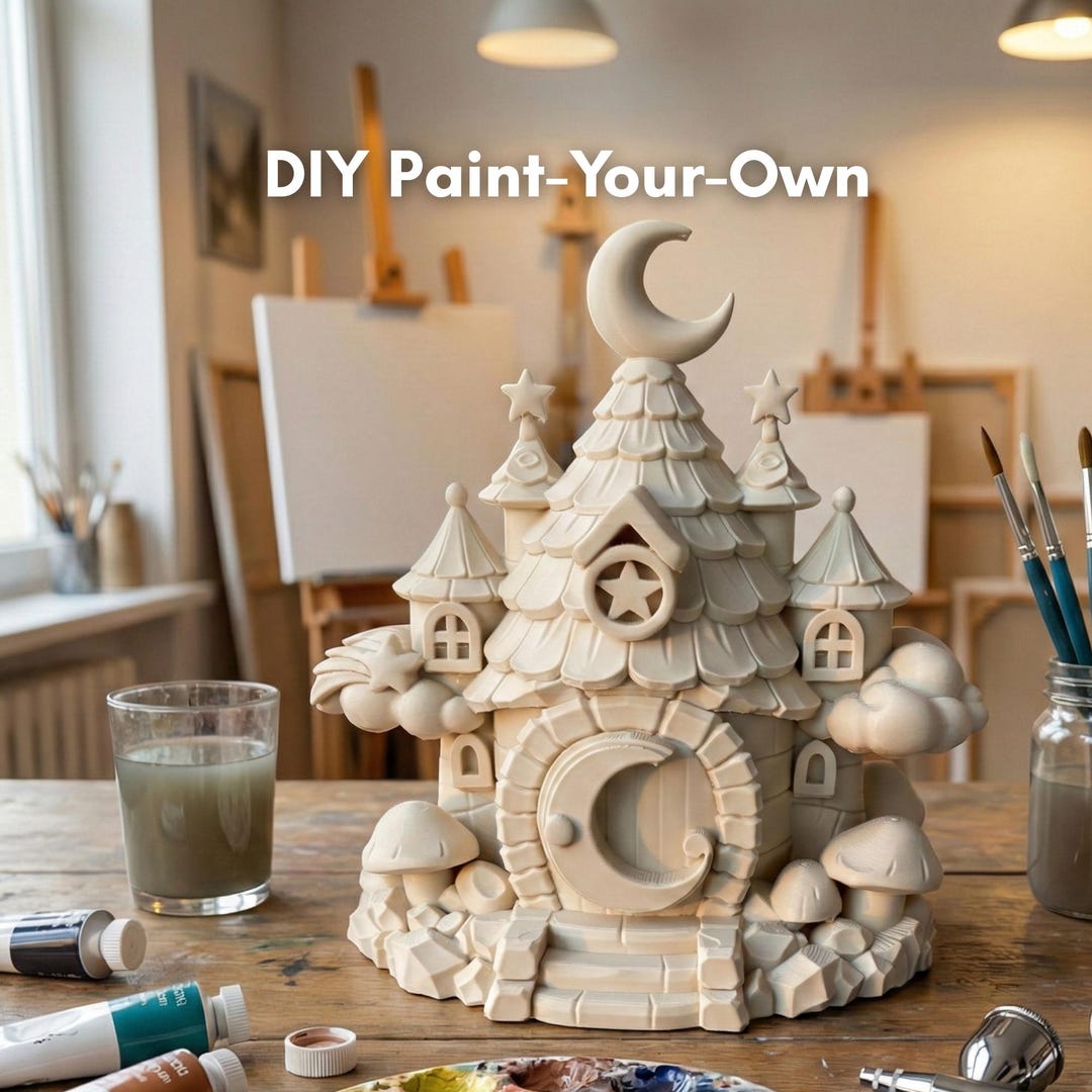 Moongate Fairy Home | Miniature House DIY Paintable - Etsy