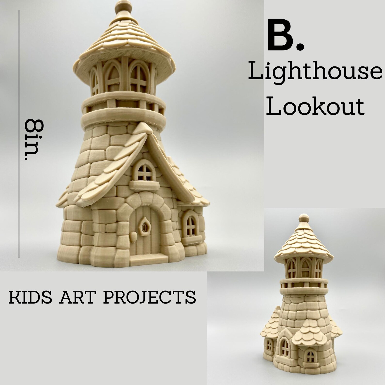 DIY Fairy House Kit: Pirate Shipwreck or Lighthouse - Paintable 3D ...