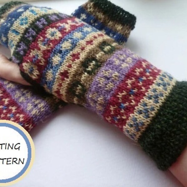 Fair Isle Mittens - Etsy