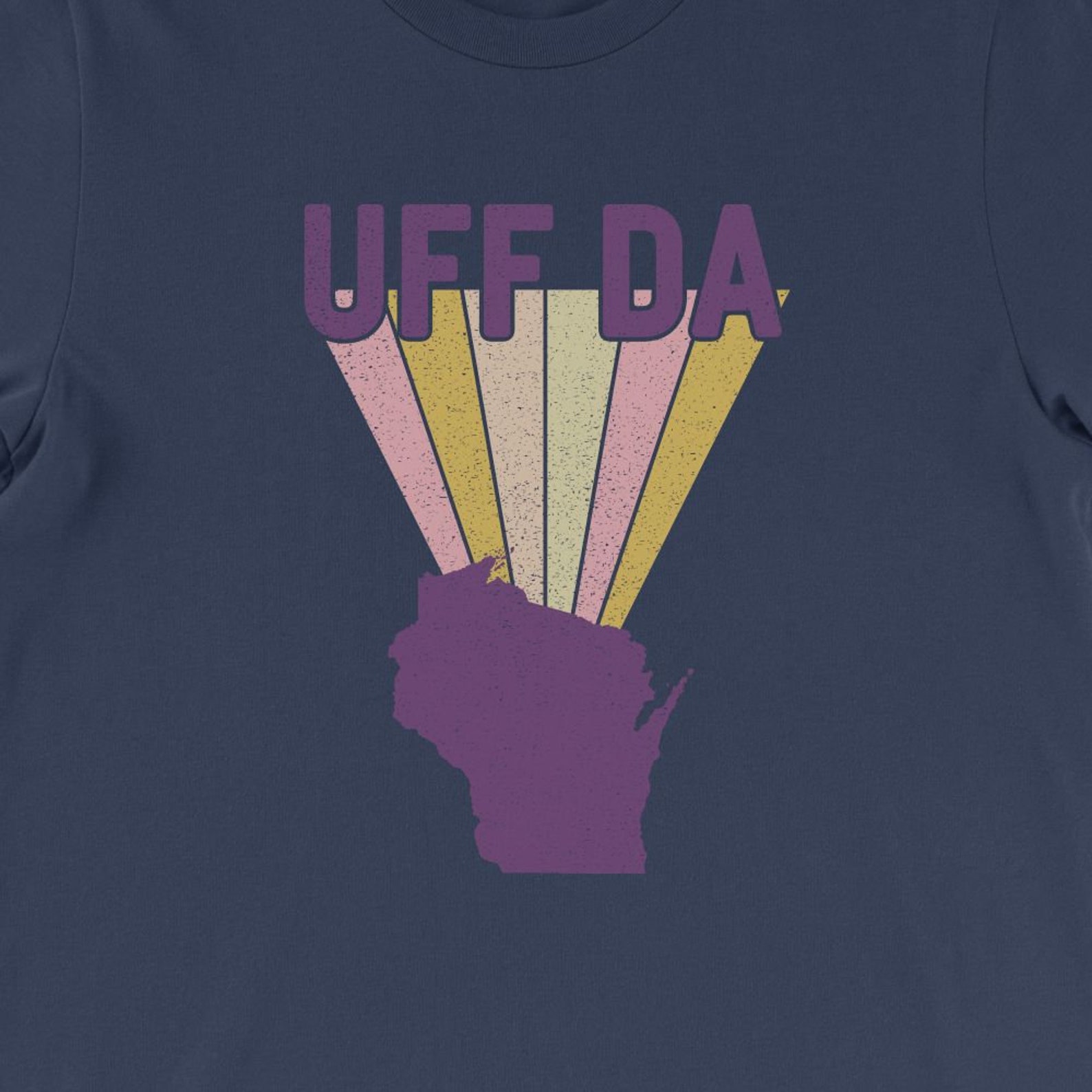 Uff Da Shirt Wisconsin Retro Vintage Style Uffda T-shirt Mens Womens ...