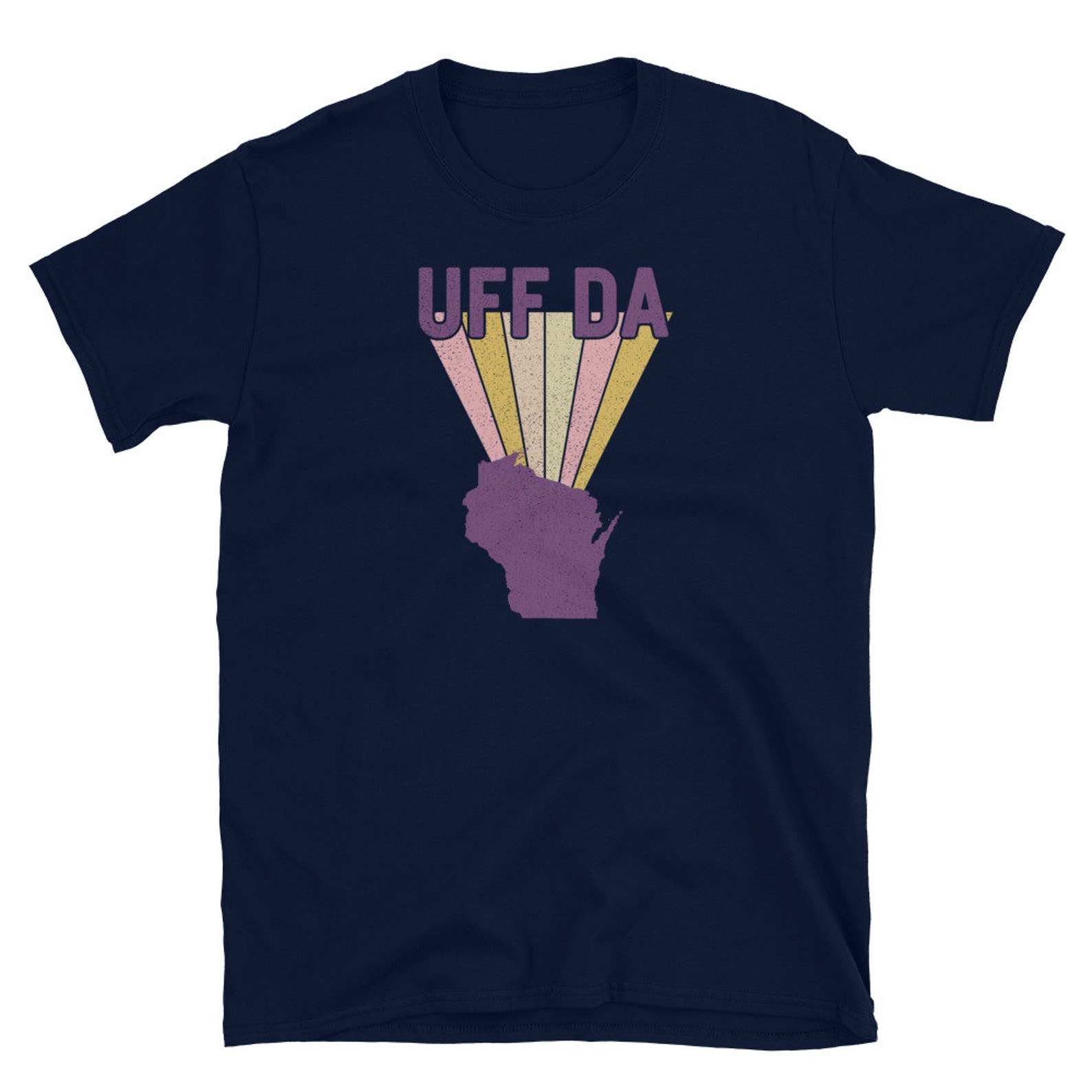 Uff Da Shirt Wisconsin Retro Vintage Style Uffda T-shirt Mens Womens ...