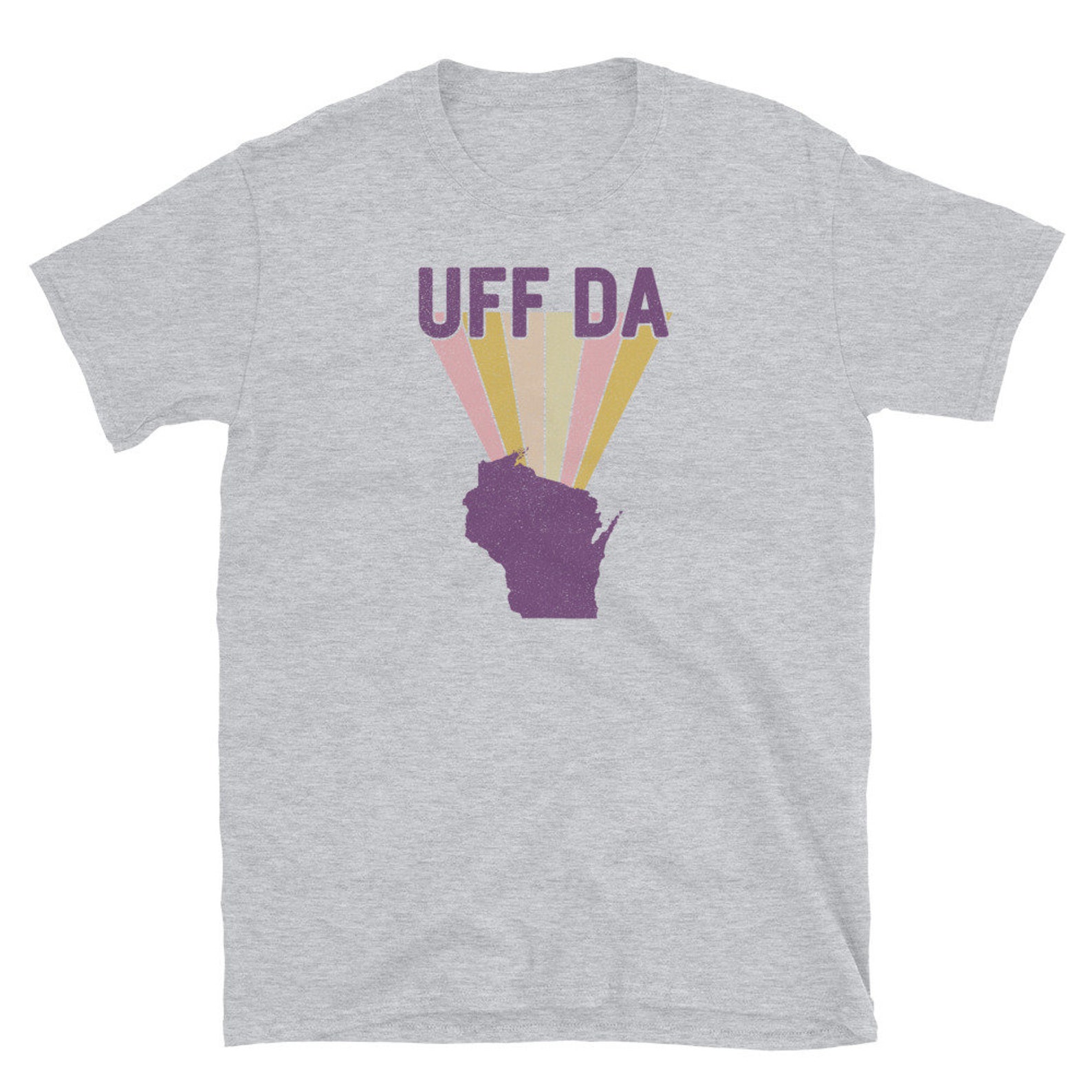Uff Da Shirt Wisconsin Retro Vintage Style Uffda T-shirt Mens Womens ...