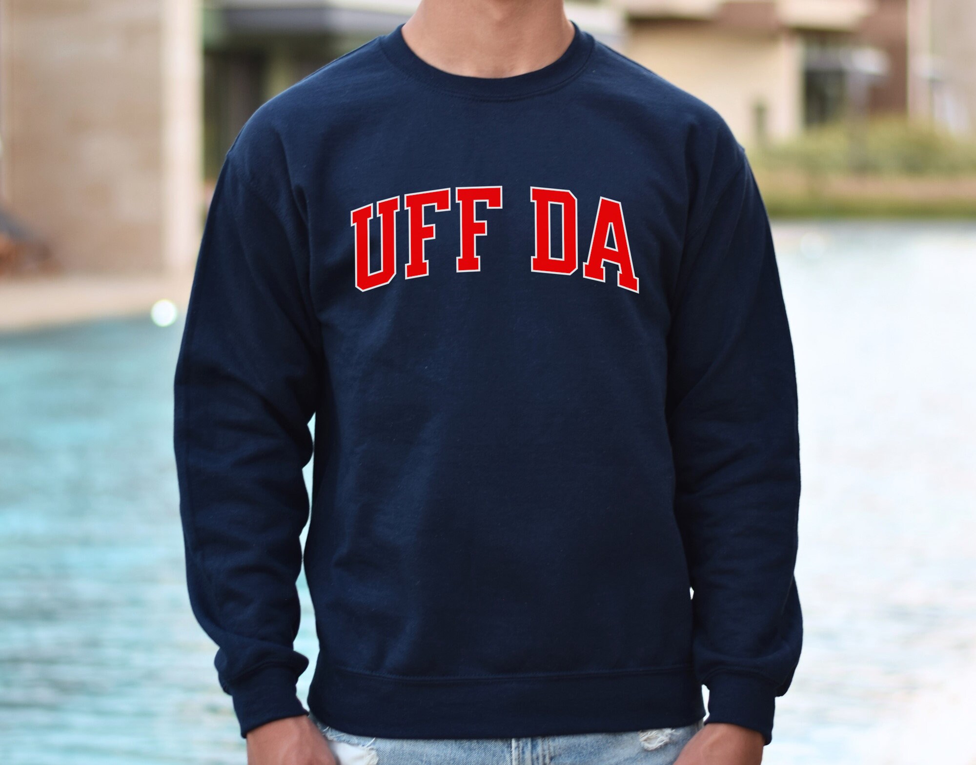 Uff Da Sweatshirt: Funny Norwegian Saying, Minnesota Gift - Etsy