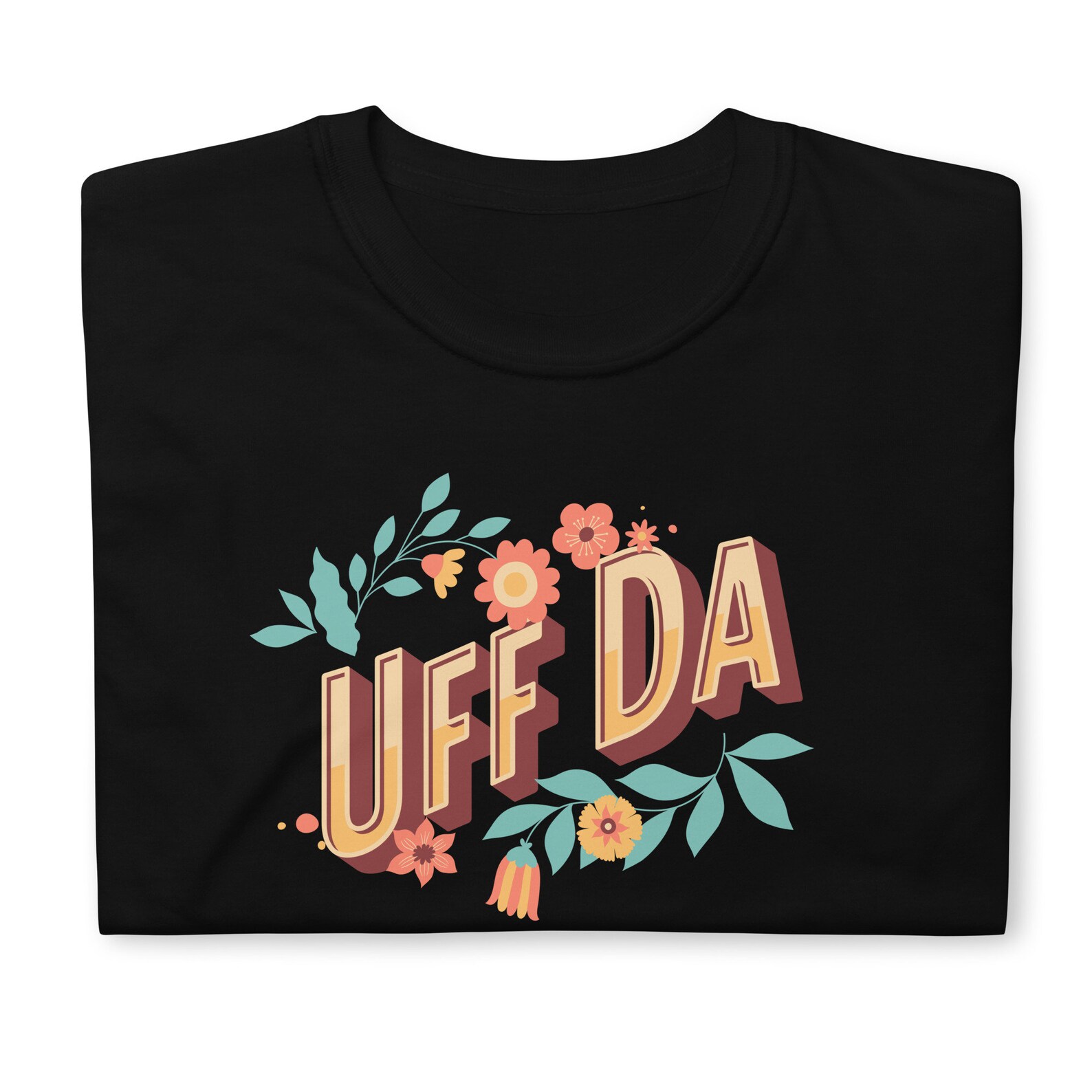 Uff Da Tropical Style Funny Norwegian Expression Norse Mens Womens ...