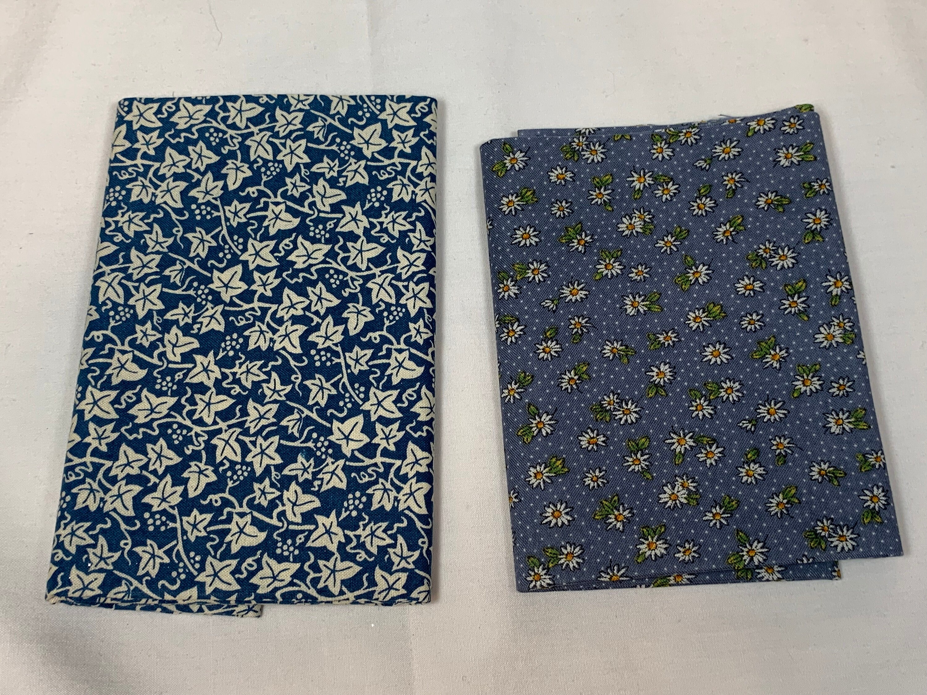 13 Craft Fat Quarters Panels Blue Theme Flowers Psycodelic - Etsy