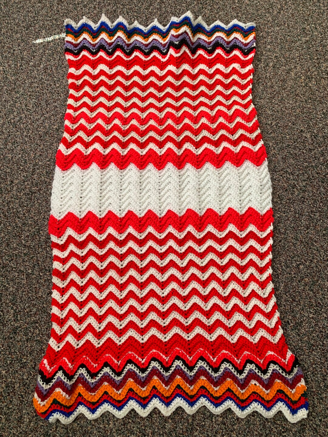 Hand Crocheted Lap Afghan, Shawl, New Never Used, Home Decor, Comfort ...