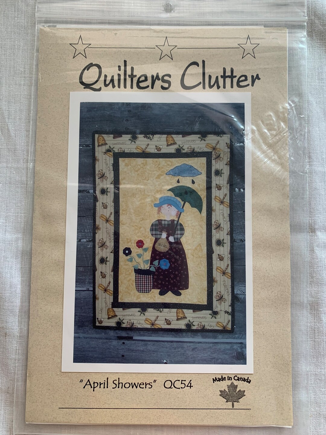 Quilters Clutter Quilt Pattern, April Showers, Complete Instructions ...