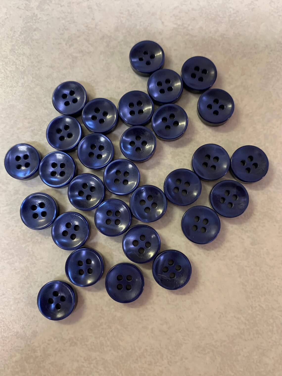 Vintage Small Buttons 29 Flat 4 Holes Round 1970's | Etsy